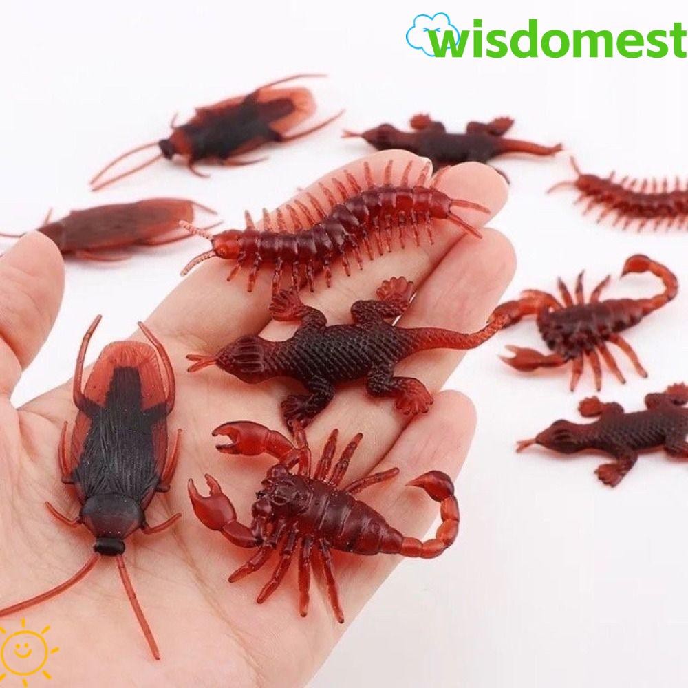 WISDOMEST 20Pcs Simulation Cockroach, PVC Rubber Scorpion Fake ...