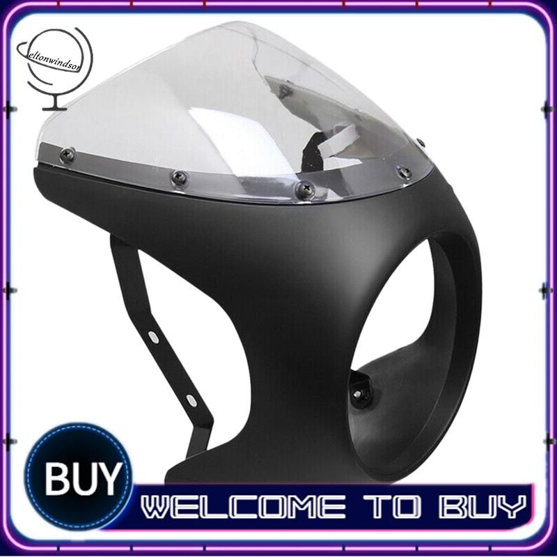 Universal Motorcycle Cafe Racer 7Inch Headlight Handlebar Fairing ...