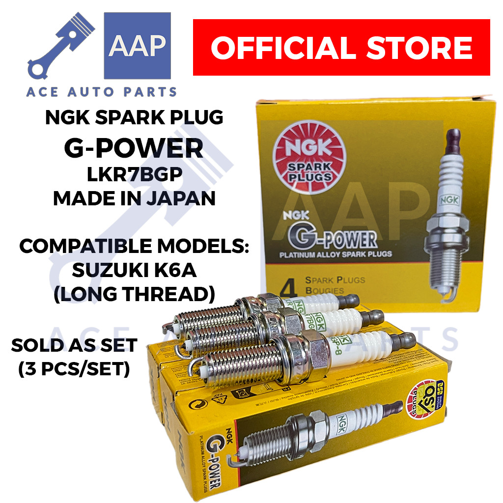 NGK G-Power Spark Plug for Suzuki Transformer K6A Long Thread DA62 DA63 ...