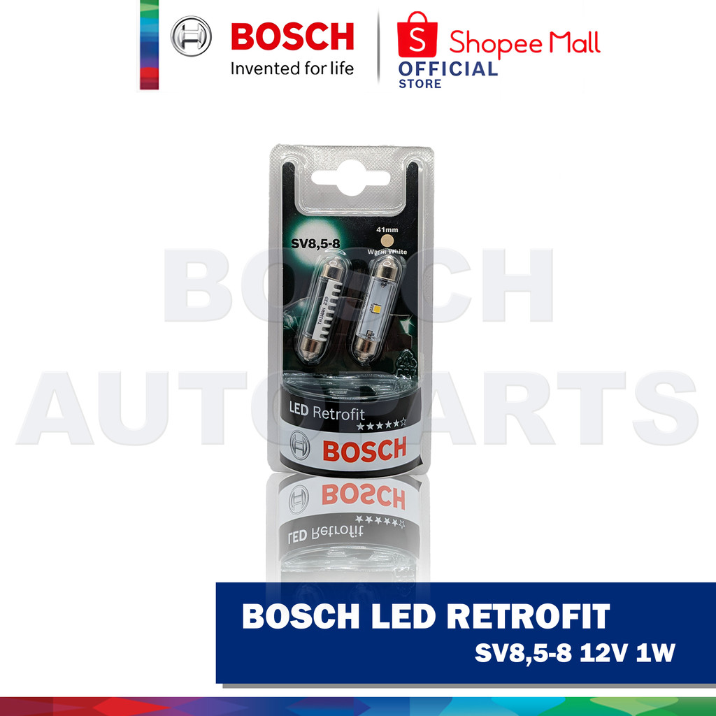Bosch LED Retrofit (41mm) Festoon 12V, 10W, 1W (SV8.5-8) (Warm White ...