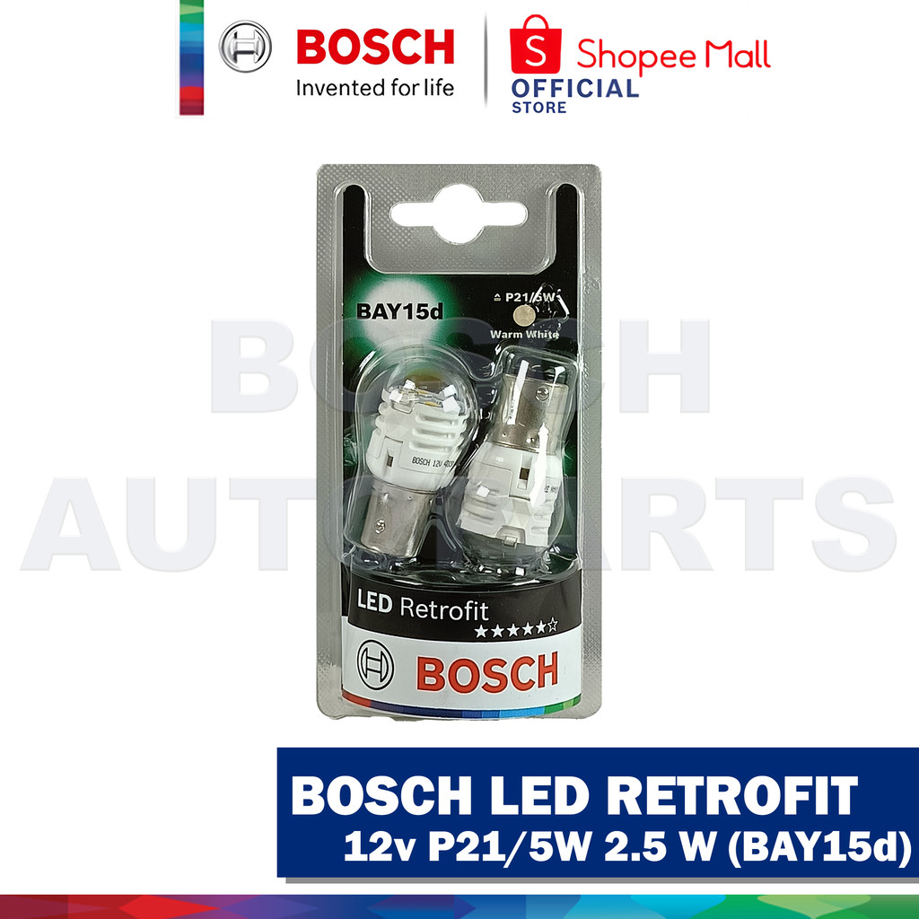 Bosch LED Retrofit P21/5W 12V, P21/5W, 2.5W (BAY15d) (Double Contact ...