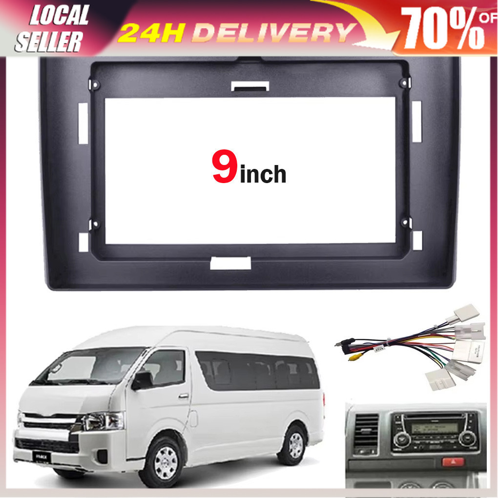 Android Player Fascia Panel Frame ABS+PC 10.1 Inch Suitable for TOYOTA ...