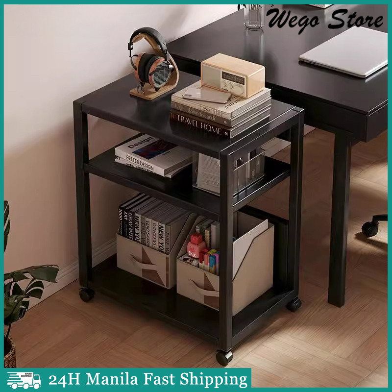 Movable Shelf Standing Multi-Layer Iron Storage Rack Office File ...