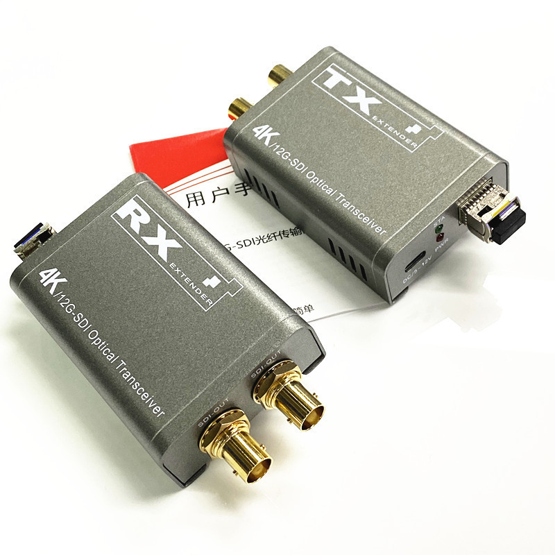 4K 60Hz 12G SDI Fiber Extender Over LC Fiber Optical Cable 20Km HD SDI ...