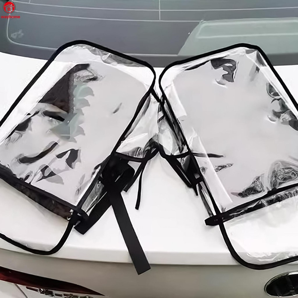 Motorcycle Scooter Bike Handlebar Covers Foldable Waterproof Clear PVC ...