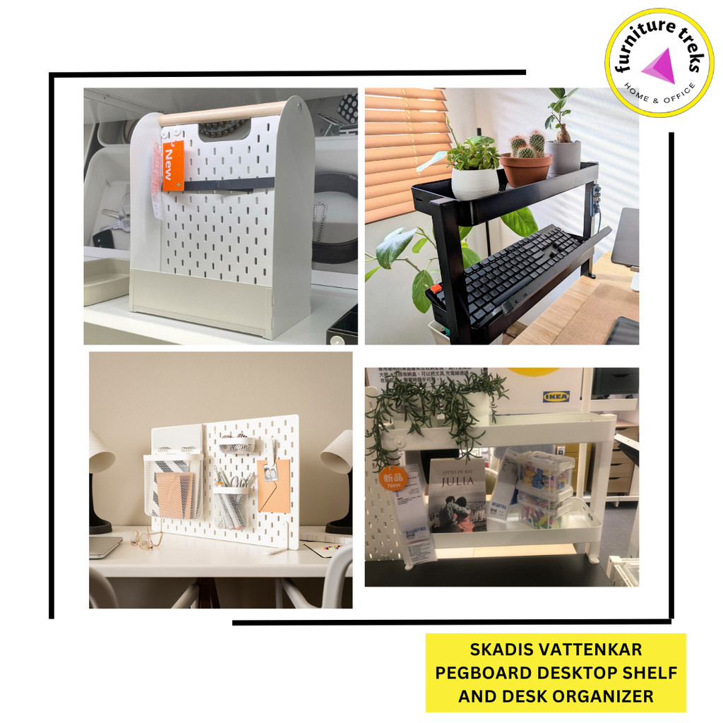 Furniture Treks Authentic Skadis, Vattenkar Pegboard, Desktop Shelf and ...