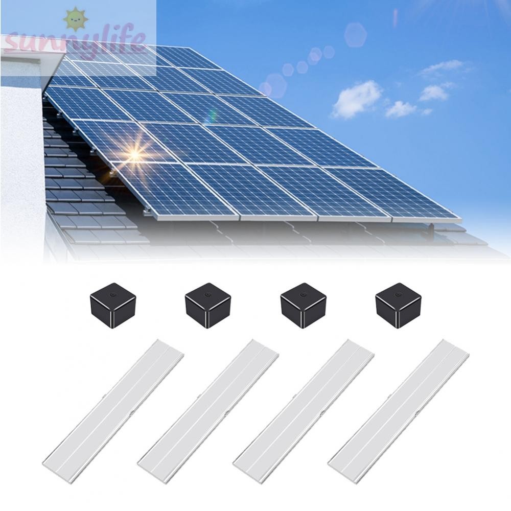Aluminium Alloy 4pc For PV Rail Connector Set with Covers for Solar ...