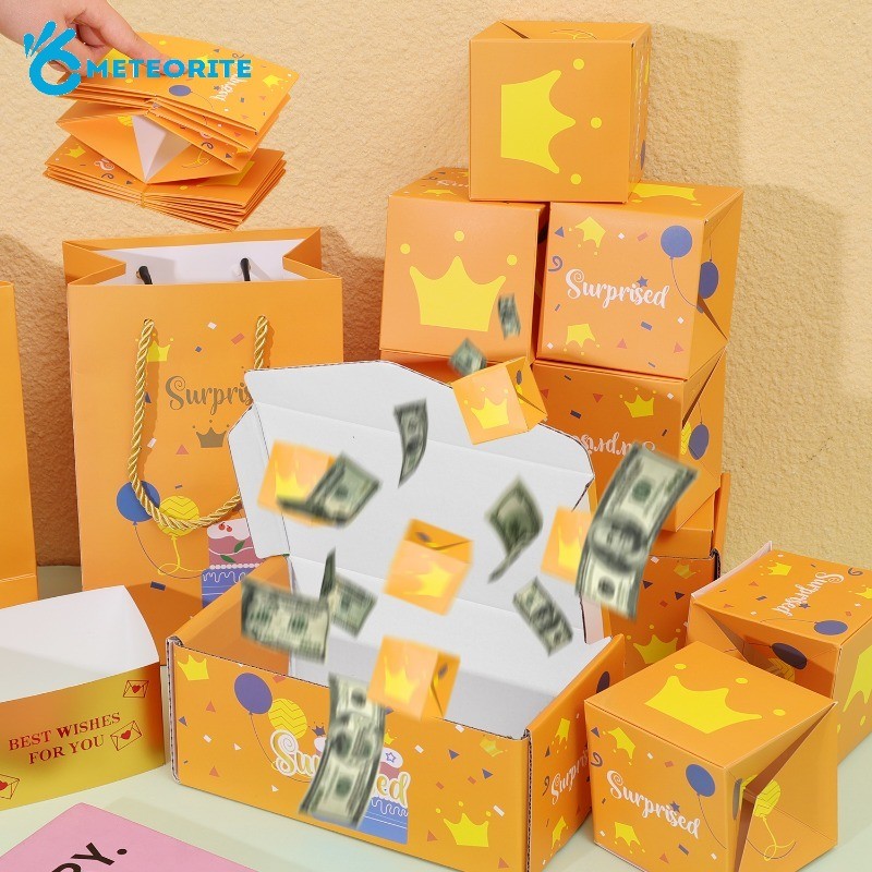 Surprise Cash Bounce Exploding Gift Boxes - Creative Pop-Up Box DIY ...