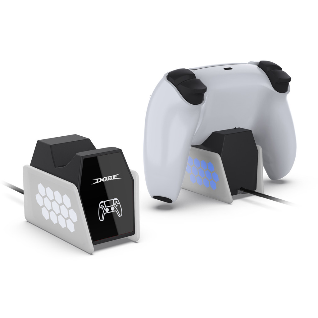 For PS5 Controller Charger Dock with Light USB Charger Stand Dock ...