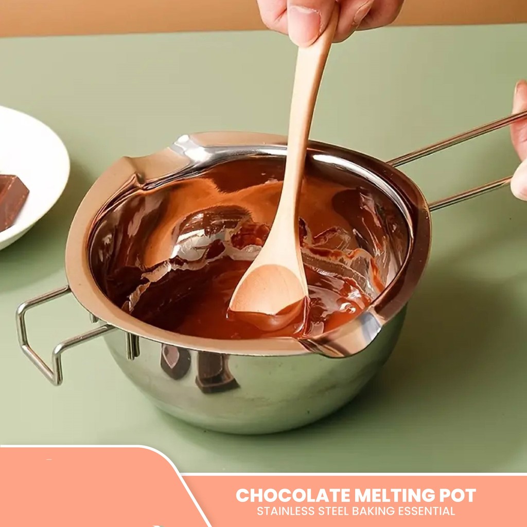 Stainless Steel Chocolate Melting Pot Cheese Heating Pot Food Heating ...
