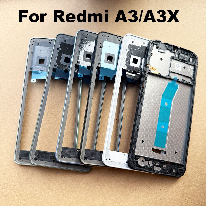 For Xiaomi Redmi A3 A3x Middle Frame Front Bezel Cover Chassis Housing ...