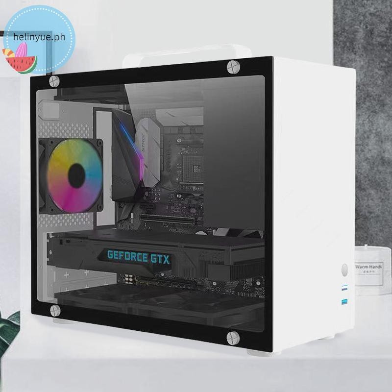 helinyue Mini Transparentputer Case For M-ATX/ITX Motherboard Portable ...