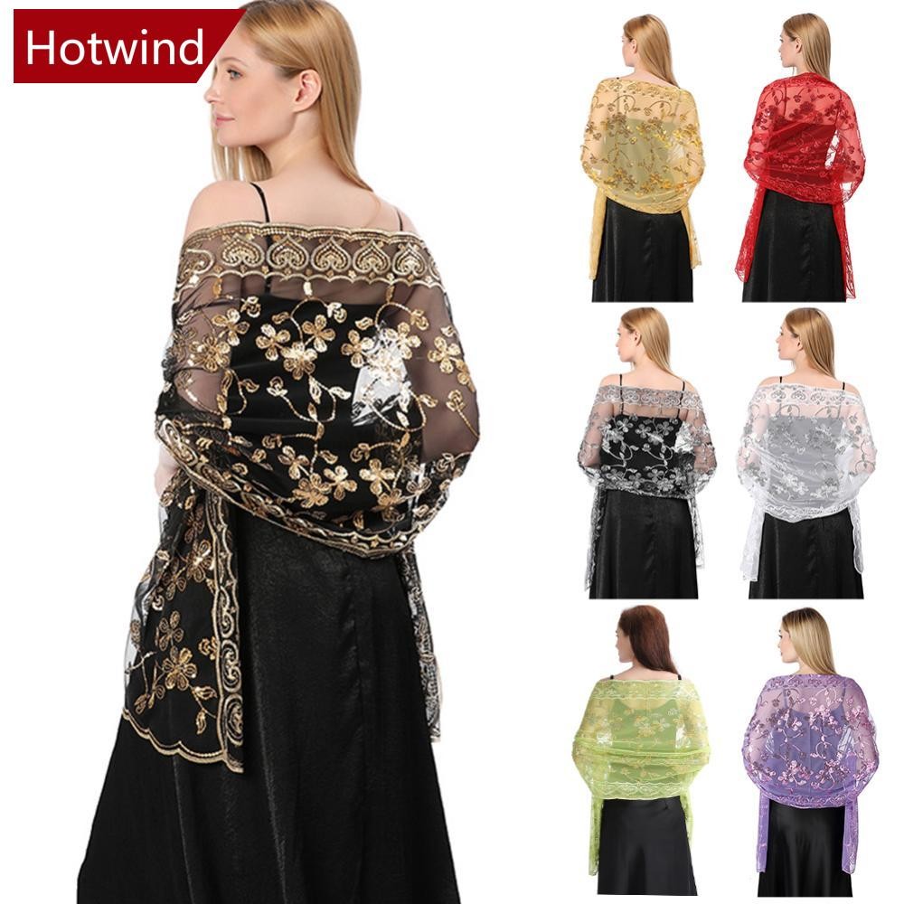 HOTWIND Sequins Shawl Wraps for Evening Dresses Wedding Decoration ...