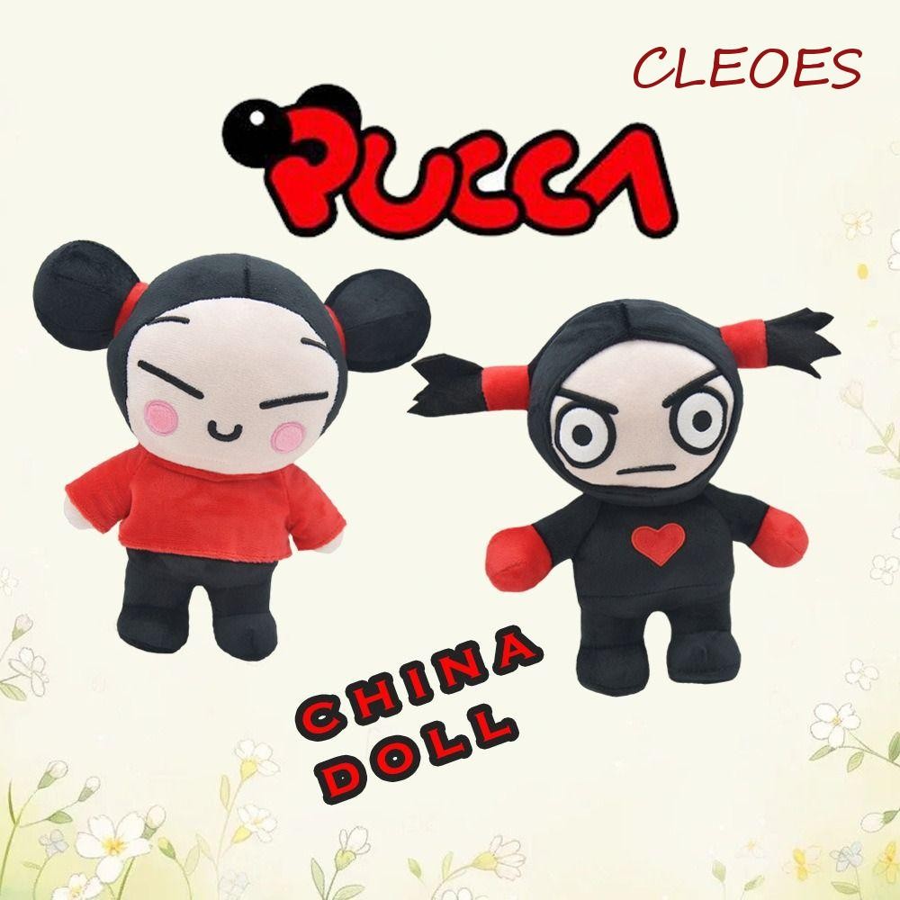 CLEOES Chinese Style Plush Toy, Pucca&Garu Q Version Anime Plush Doll ...