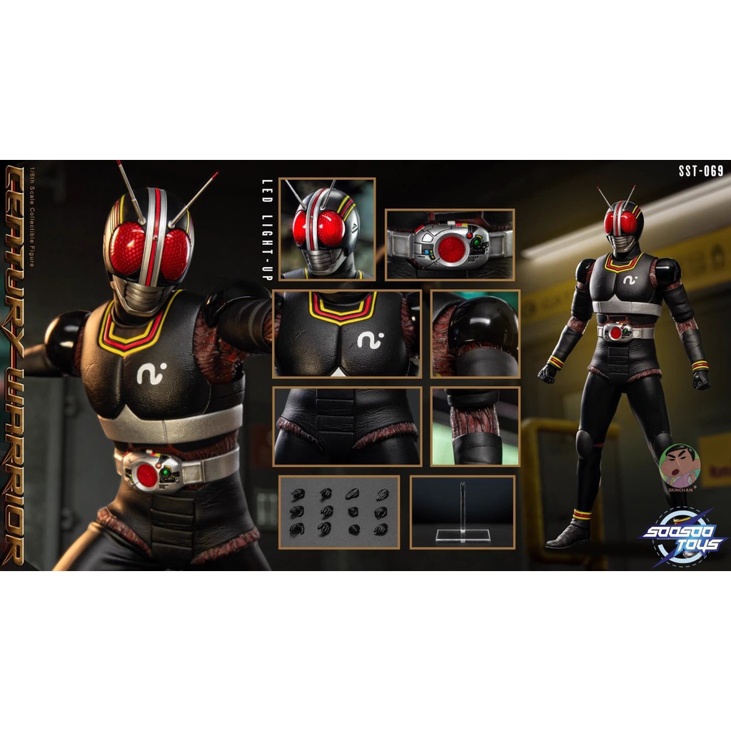Soosootoys SST069 1/6 Century Warrior Kaman Rider Black RX Action ...