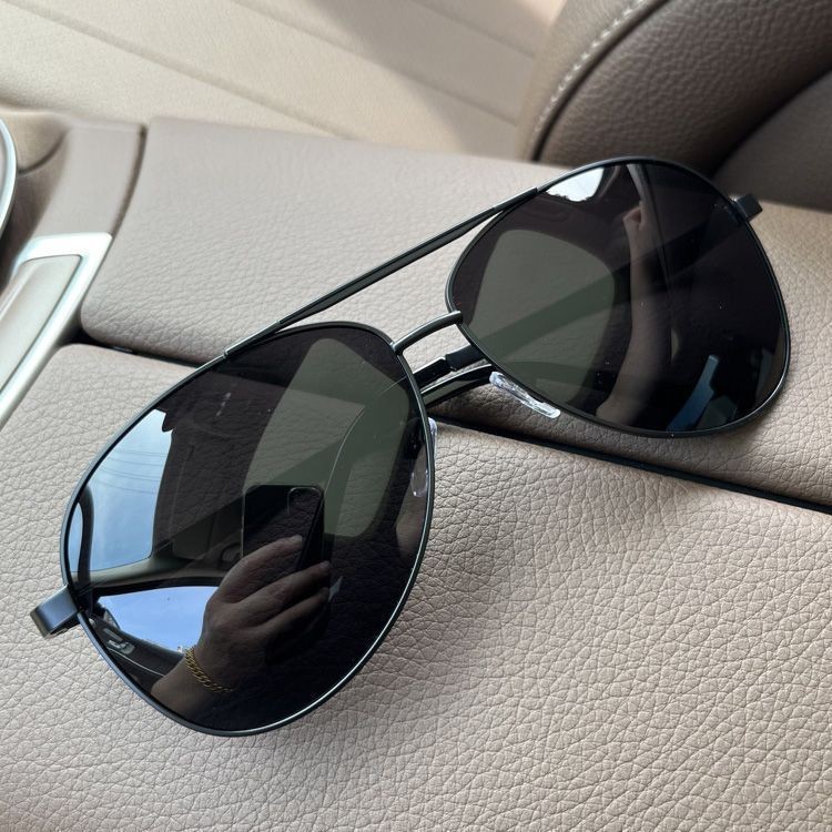 New Style Sunglasses Men's Large Big Face Sunglasses Trendy Round Face ...