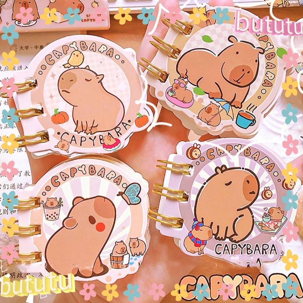 BUTUTU Coil Book, Random Color Capybara Notebook, Paper Small Small ...