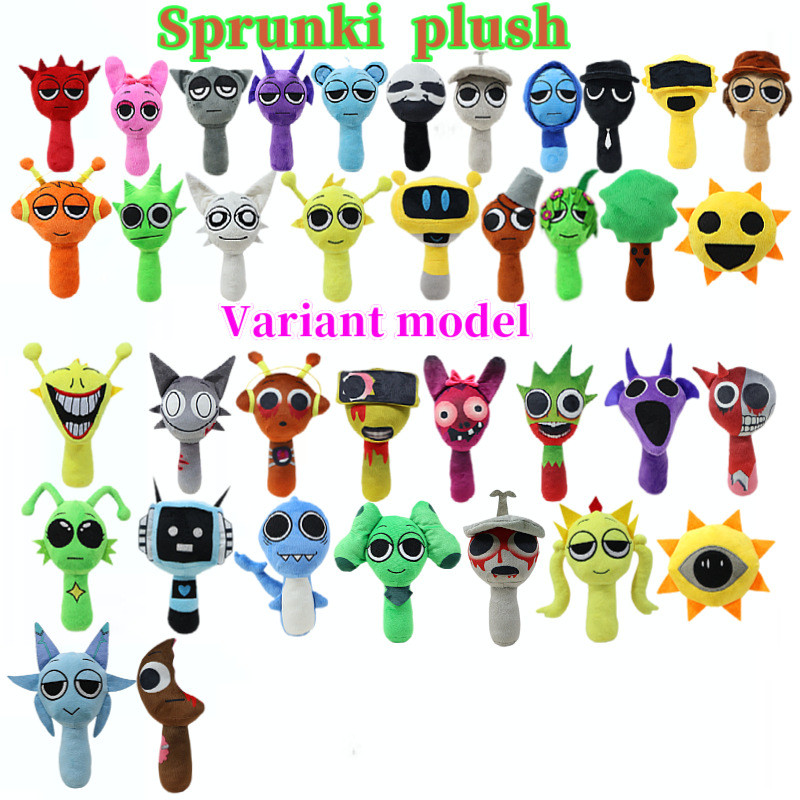25CM Sprunki Plush Toys Sprunki Incredibox Wenda Grey Oren Raddy Doll ...