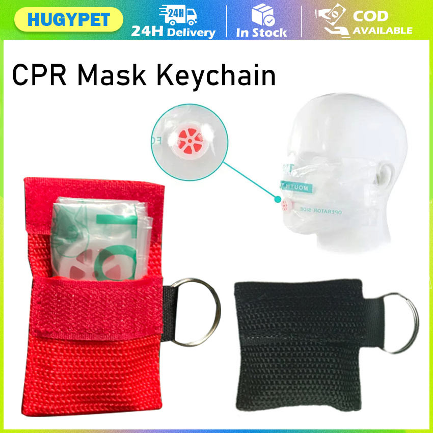 Keychain First Aid Emergency Face Shield CPR Mask Outdoor Rescue Care ...