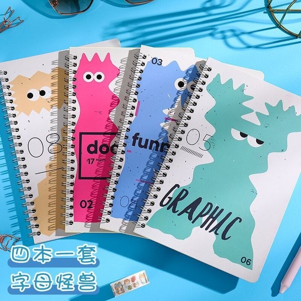 Notebook For Grade 6 Writing Notebook Grade 1 Notebook School Supplies Cute Cartoon A5 Coil This