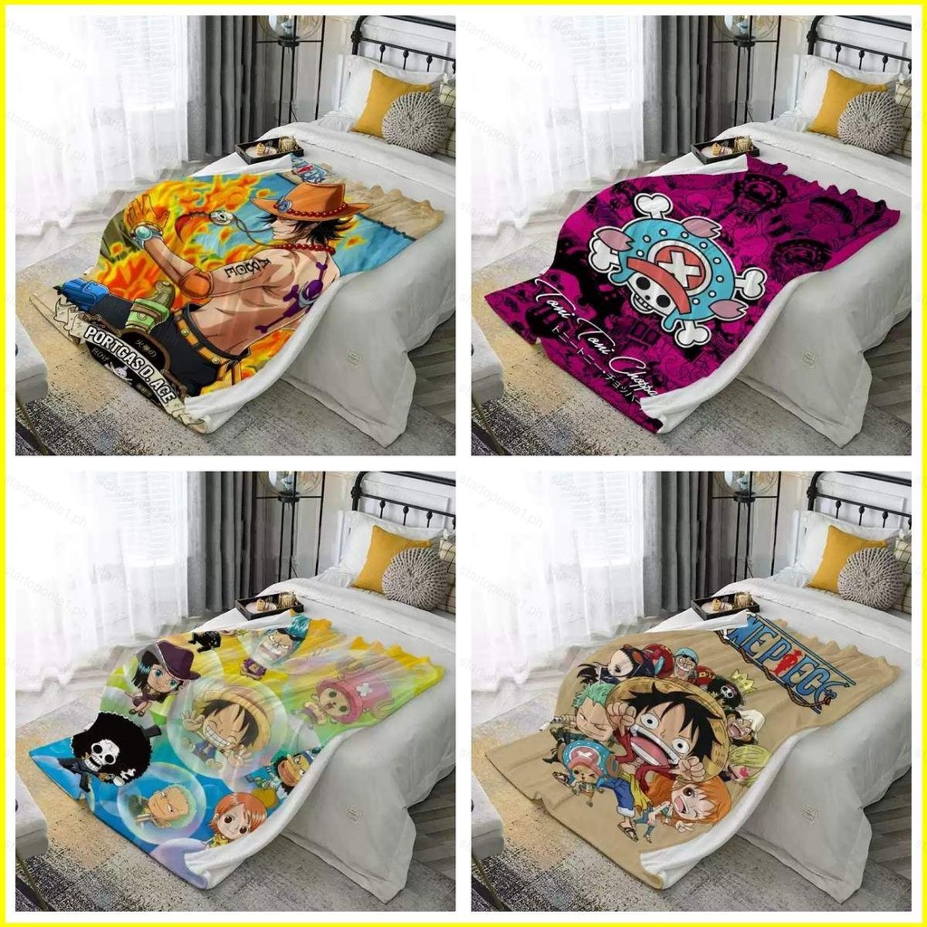 BX ONE PIECE Anime Monkey D Luffy Blanket Home Bedroom Office Napping ...