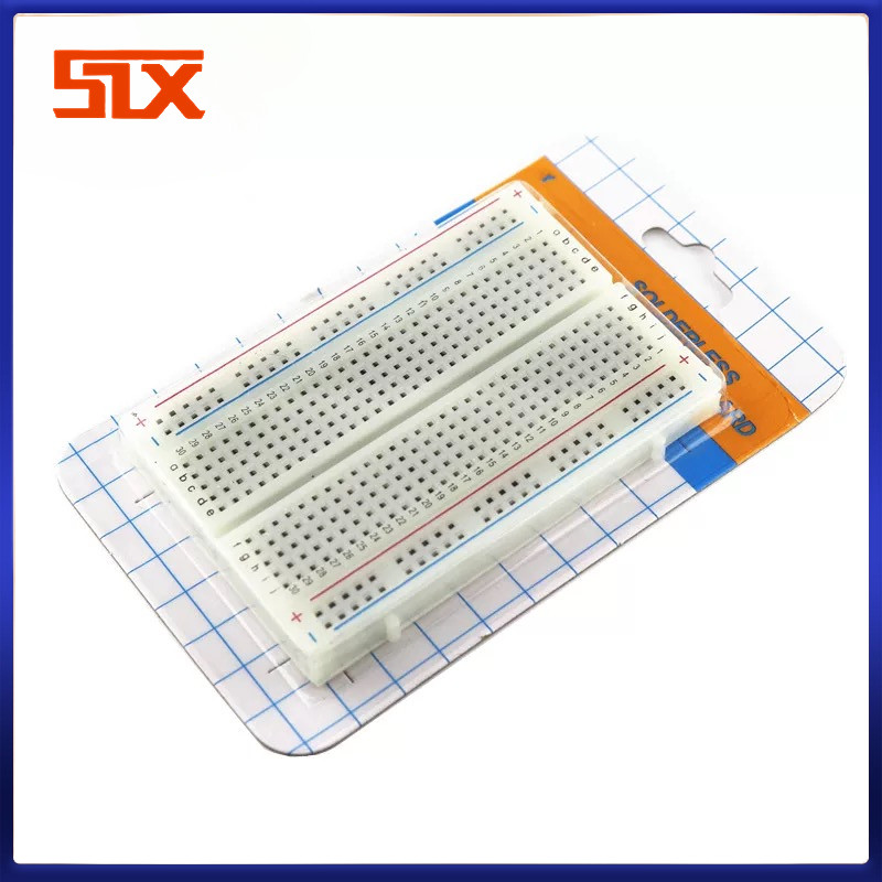 1 Pcs New 400 Tie Points Solderless PCB Breadboard Mini Universal Test ...