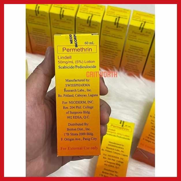 Permethrin:wm}lotion.Un&BIG+f@t@s@B@f@h BOTTLE Lindell for Scabies ...