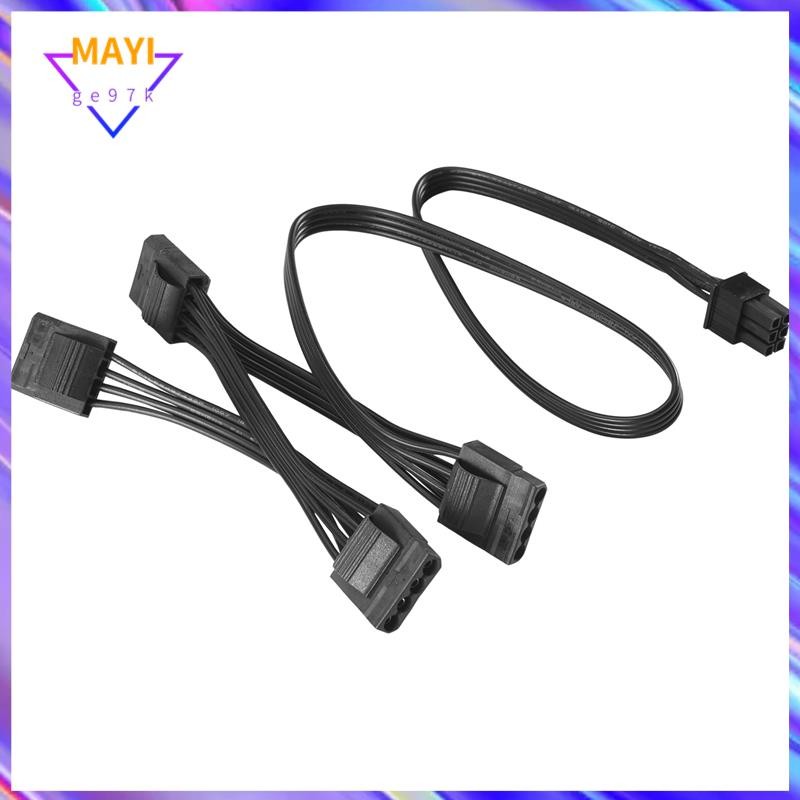【Mayige97k】6Pin to 4 Molex Modular Power Supply Cable 6Pin to 4 IDE ...