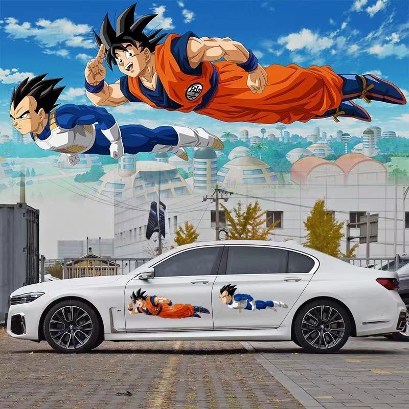 Son Goku Stickers Electric Car Influencer Stickers Dragon Ball Cartoon ...