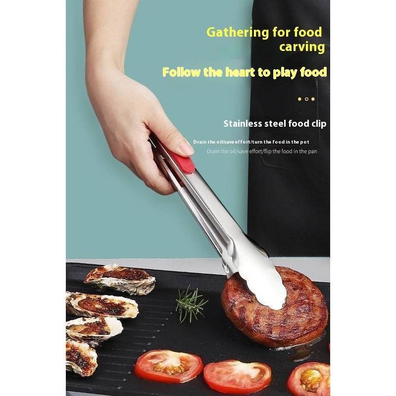 Food Tongs Stainless Steel Barbecue Tongs Buffet Food Tongs Kitchen ...