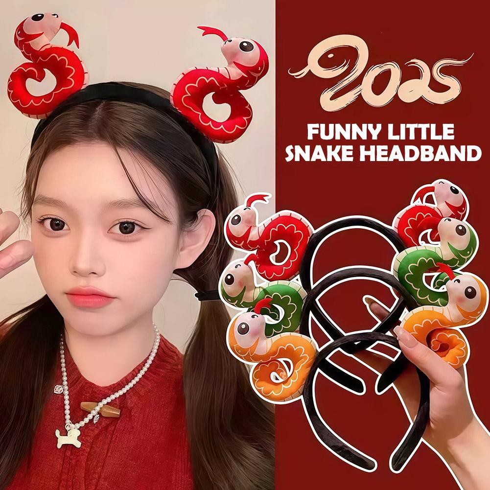 2025 Cute Chinese Year Of The Snake Headband Female Accessories Animal ...
