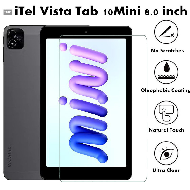 For iTel Vista Tab 10 Mini 8.0 Inch 2024 P08002L Tablet Tempered Glass ...