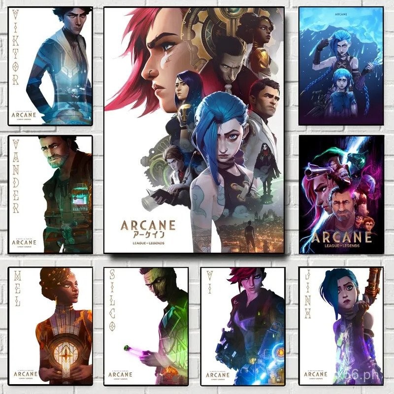 Arcane League of Legends Movie Poster, Fancy Wall Sticker for Living ...