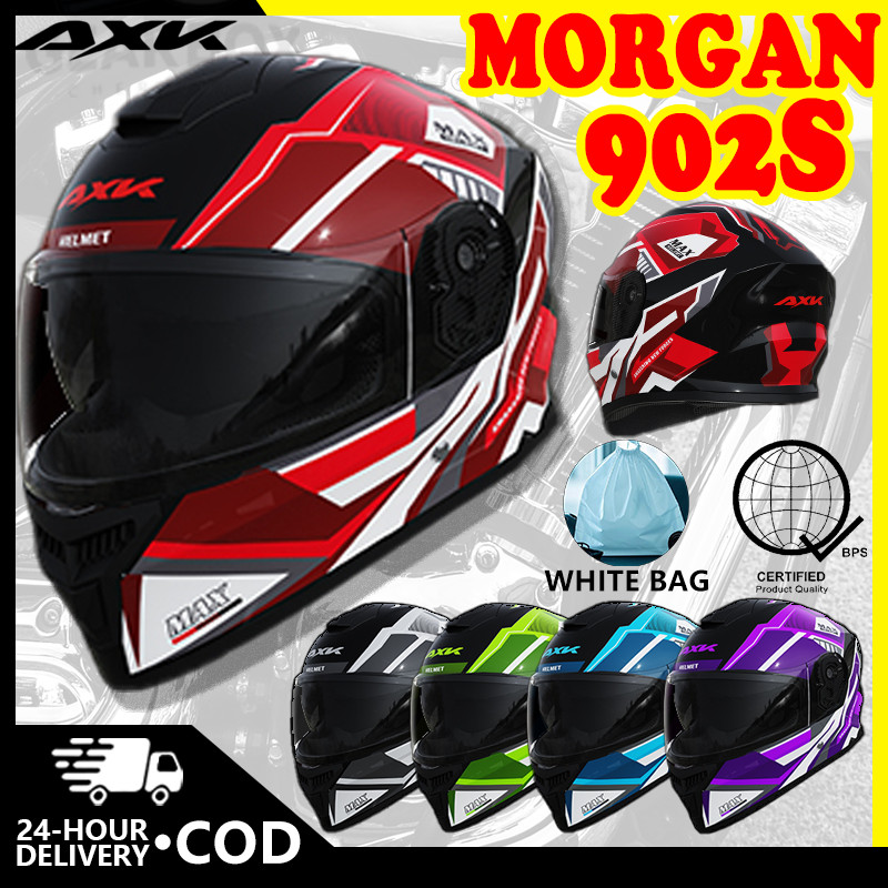 AXK 902s Morgan Motorcycle Helmet Full Face Helmet with ICC Sticker ...