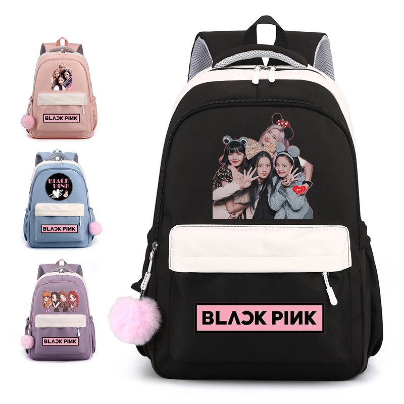 Korean Blackpink Bagpack Laptop Backpack School Travel Bag Student ...