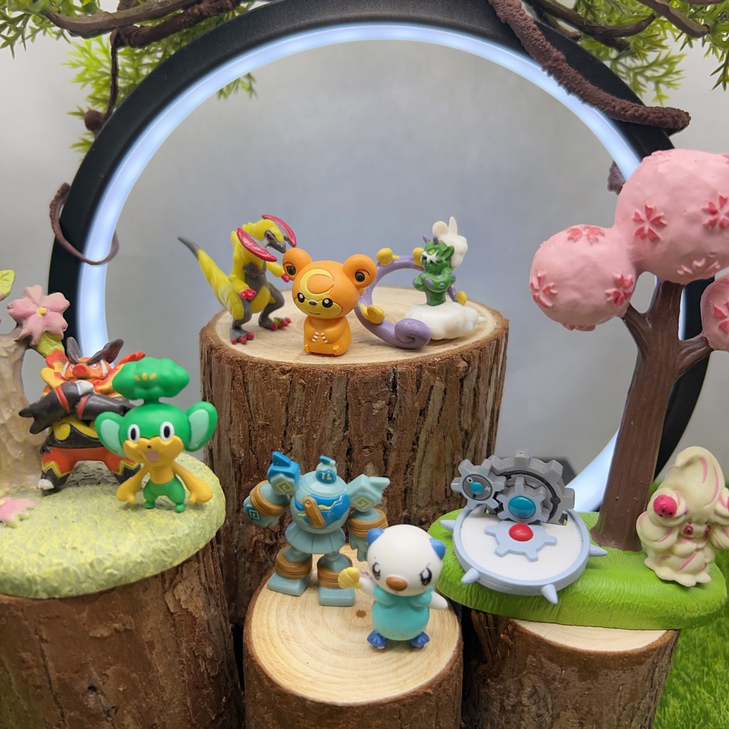 Pokemon Figures Collection: Tornadus, Alcremie, Haxorus, Oshawott ...