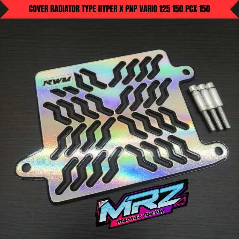Full CNC Acrylic Mirror Radiator Cover Type Hyper X PNP Vario 125 150 ...