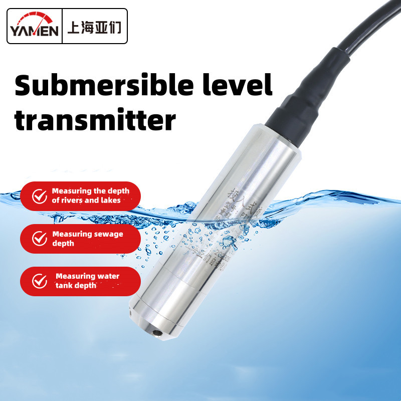Drop-In Liquid Level Transmitter Water Tank Water Level Sensor 4-20mA Far Transmission PT131Y ...