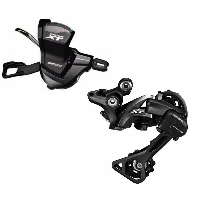 Shimano Deore XT M8000 1x11 Speed Groupset SL M8000 SHIFT LEVER + RD M8000 Rear Derailleur MTB ...