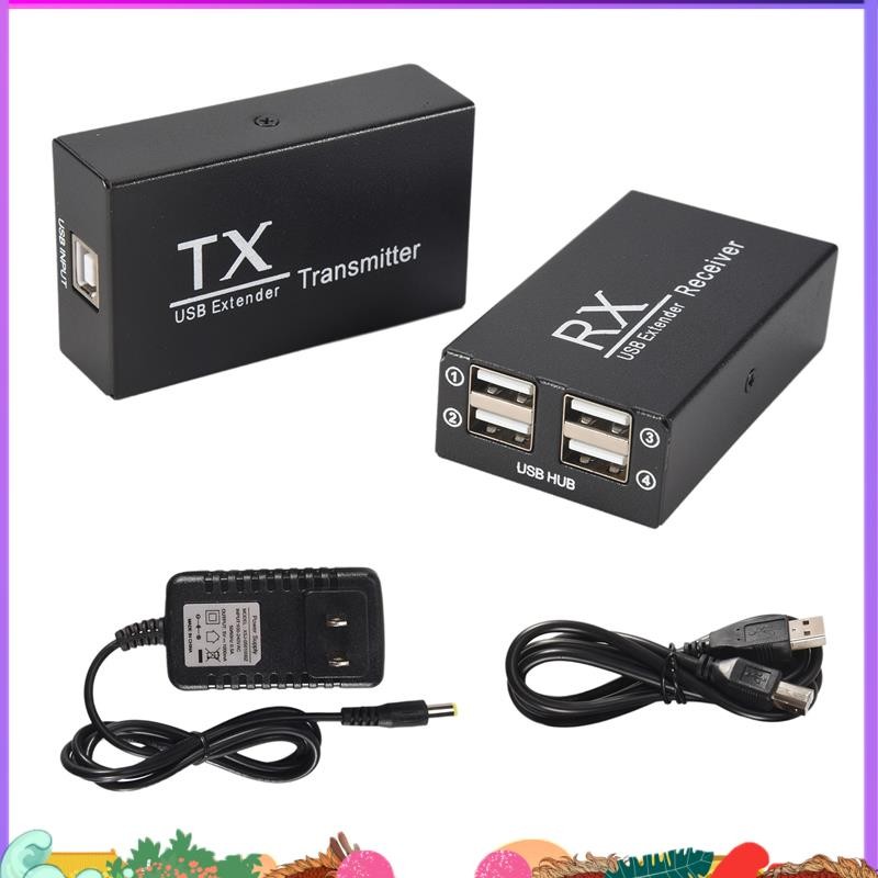 120M USB Extender 4 Port USB1.1 Hub Extender Over RJ45 Ethernet USB UTP Extension Transmitter ...