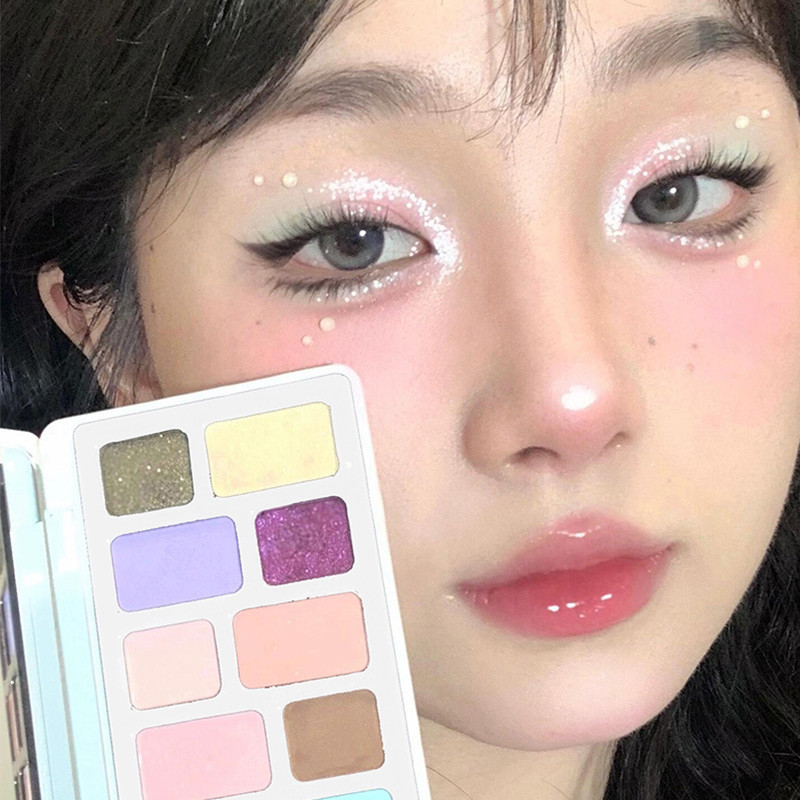 16 Colors Summer Daily Light Makeup Eye Shadow Matte Sequins Diamond ...