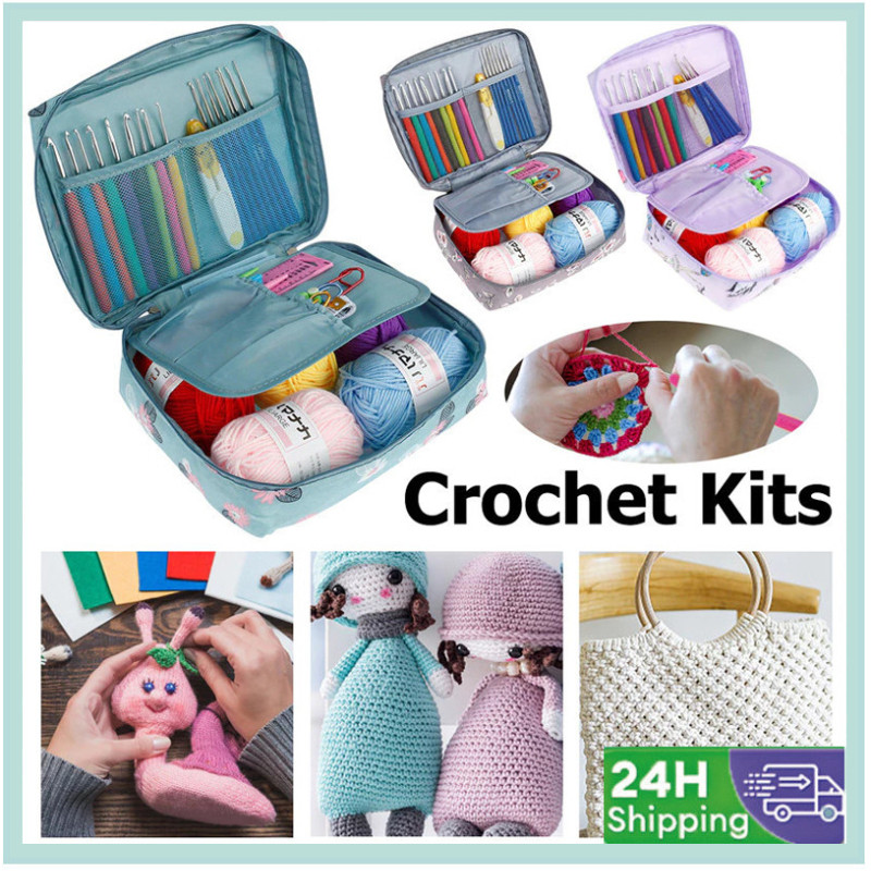 [59 Pieces] Beginner Zero-based Full Set of Material Package Crochet ...