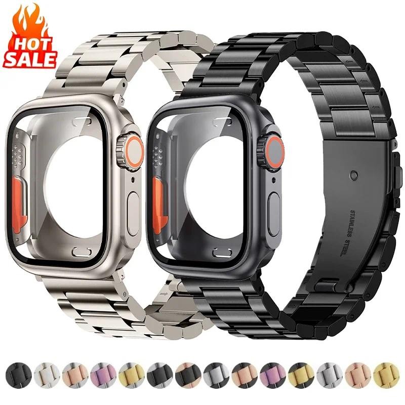 Strap+Case for IWatch Band 46mm 42mm 44mm 45mm Full Cover Metal ...