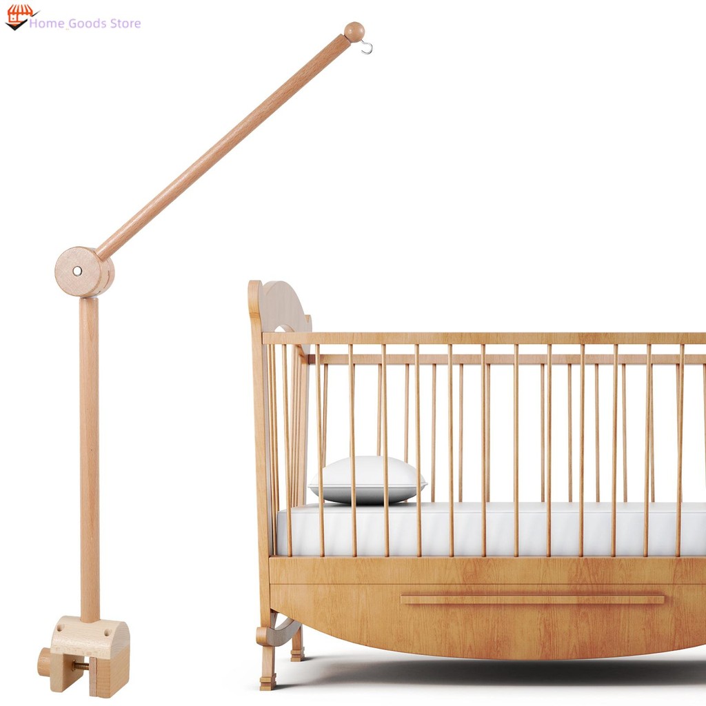 Baby Crib Mobile Arm 27inch Wooden Crib Mobile Holder Angle and Height ...
