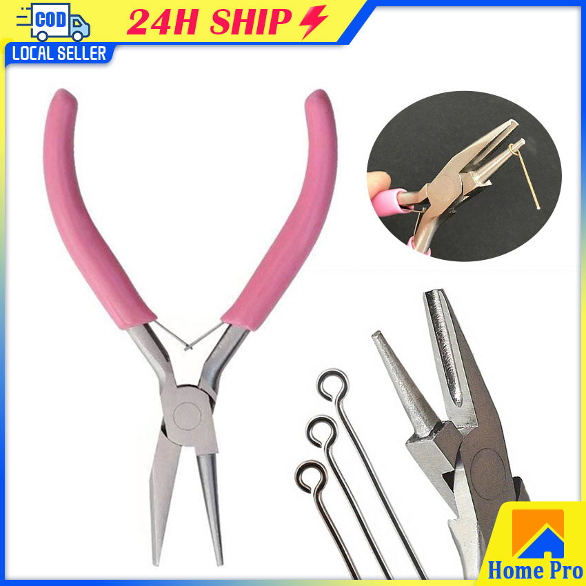 Nickel Single Section Round Concave Pliers Sharp Nose Diagonal Handmade ...