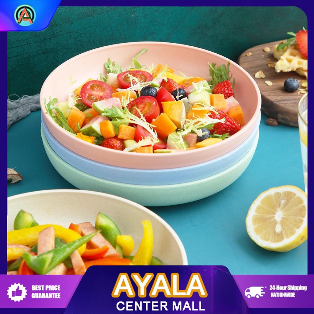 【Japan Original】Wheat Fiber Saucer Unbreakable Bowl Fruit Salad Dessert ...