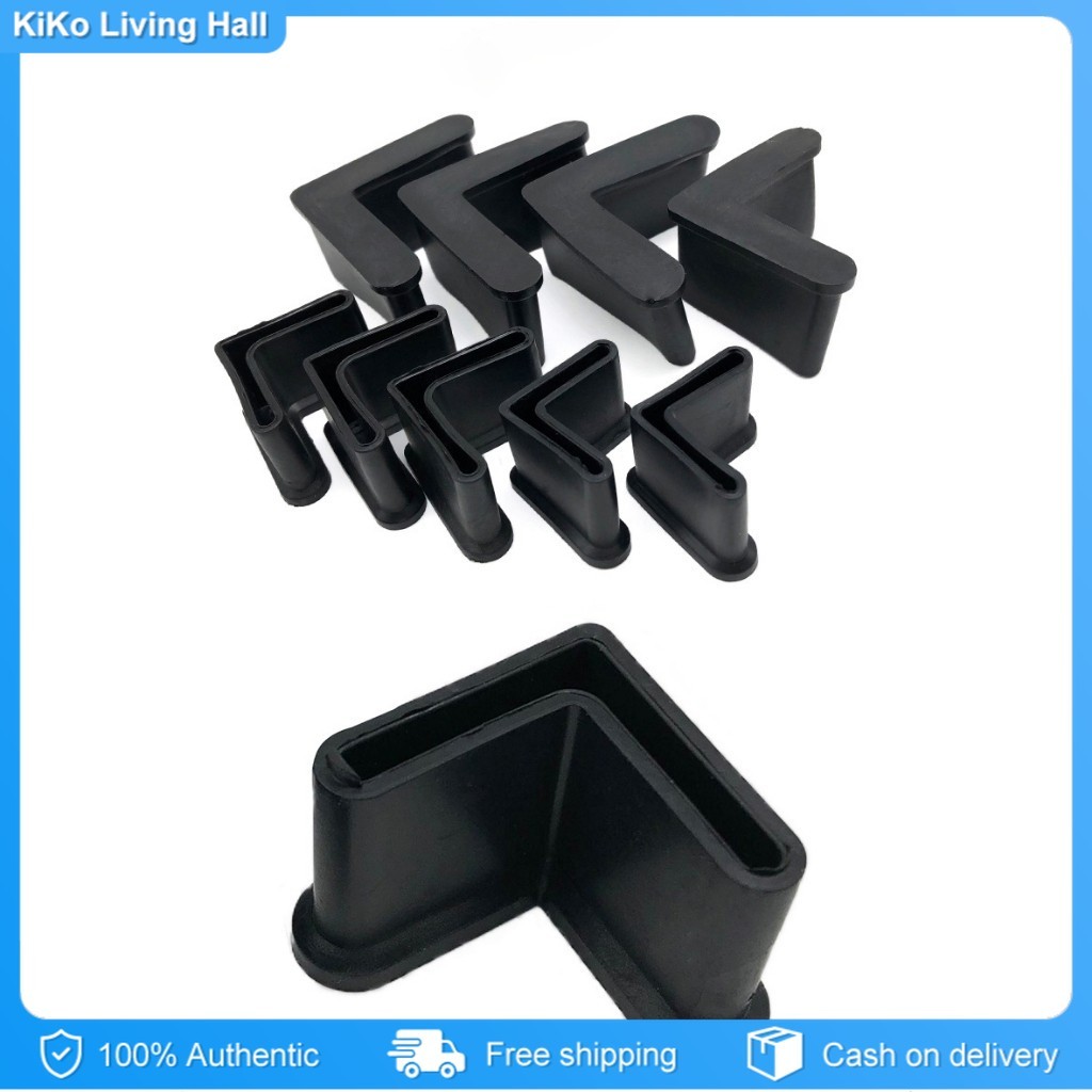 1x1 Inch (25MM) ANGULAR HEAVY DUTY Tubular Rubber Footings /Stopper for ...