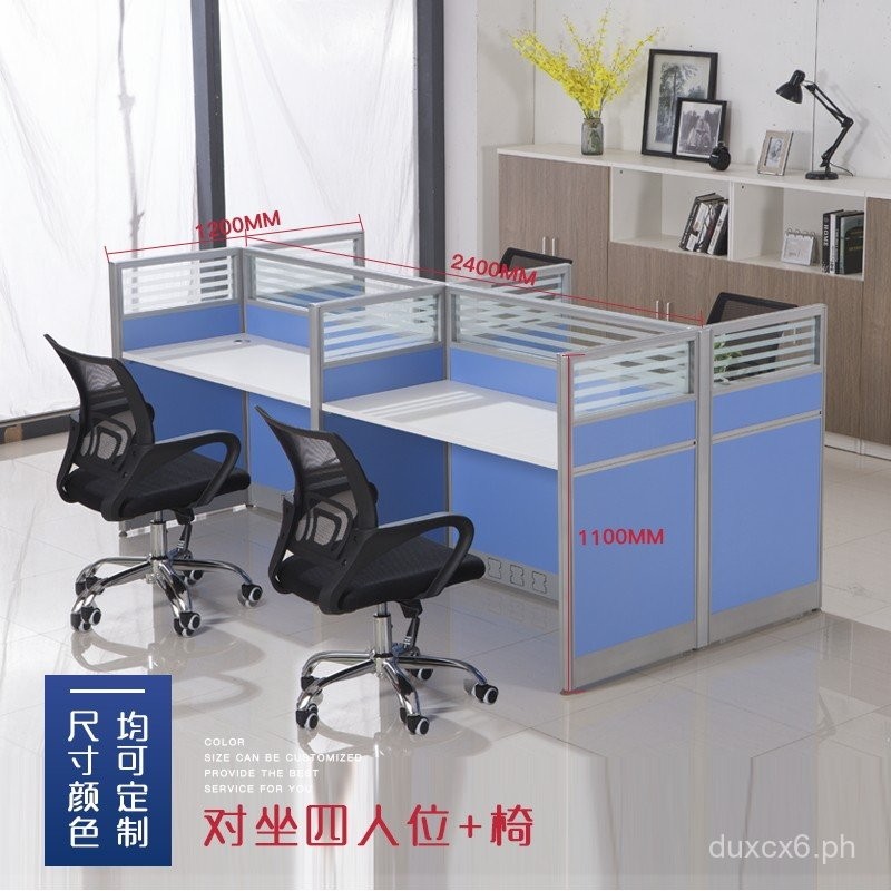 Staff Desk4Person Staff Position Office Table Office Card Holder6Office ...