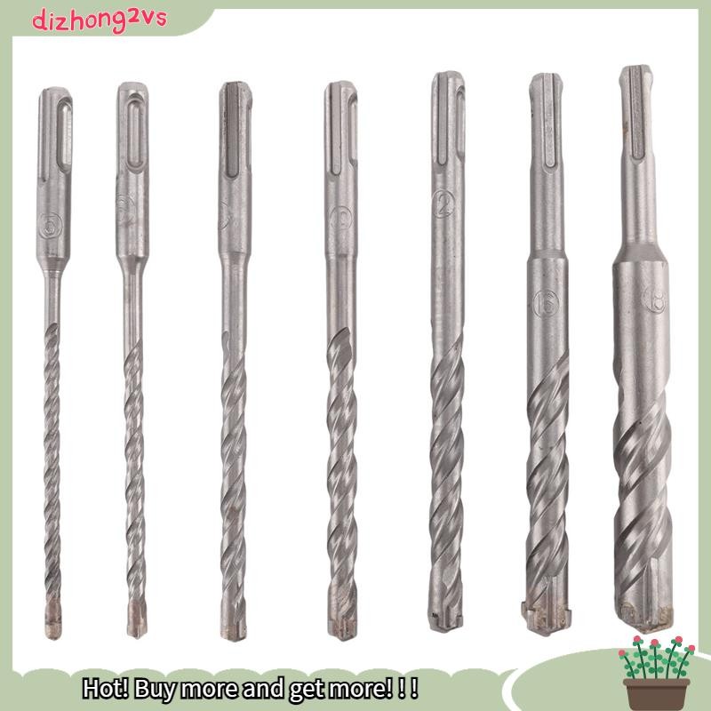[dizhong2vs]7 Pcs SDS Plus Hammer Drill Bit Set, (4-Flute) for Concrete ...