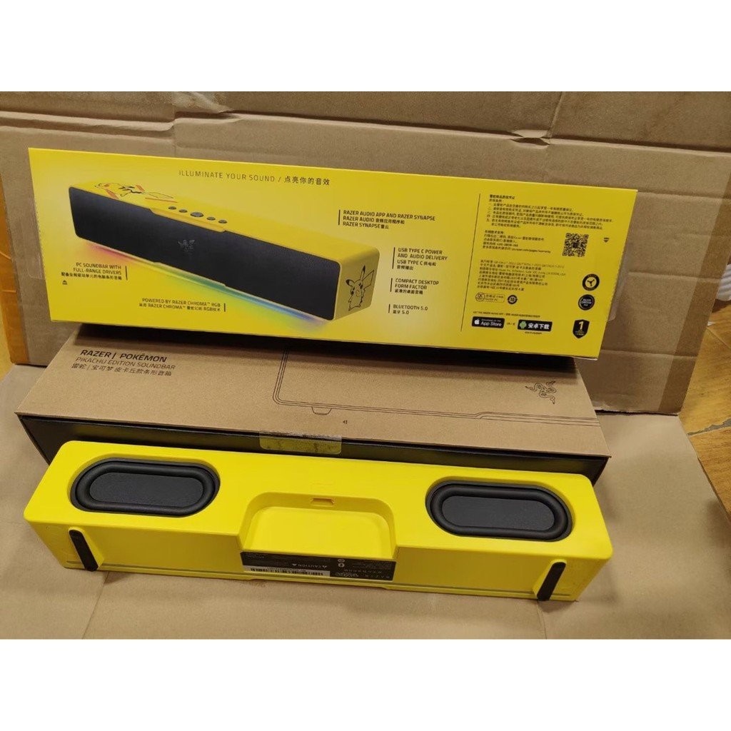 Applicable Razer Razer Pokemon Pikachu Bar Bluetooth Desktop Speaker ...